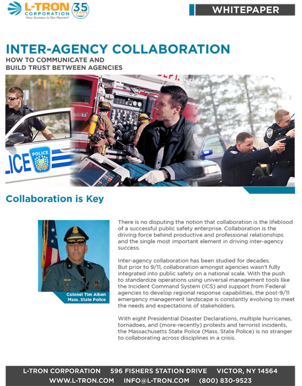 Inter Agency Collaboration with the MA State Police | L-Tron