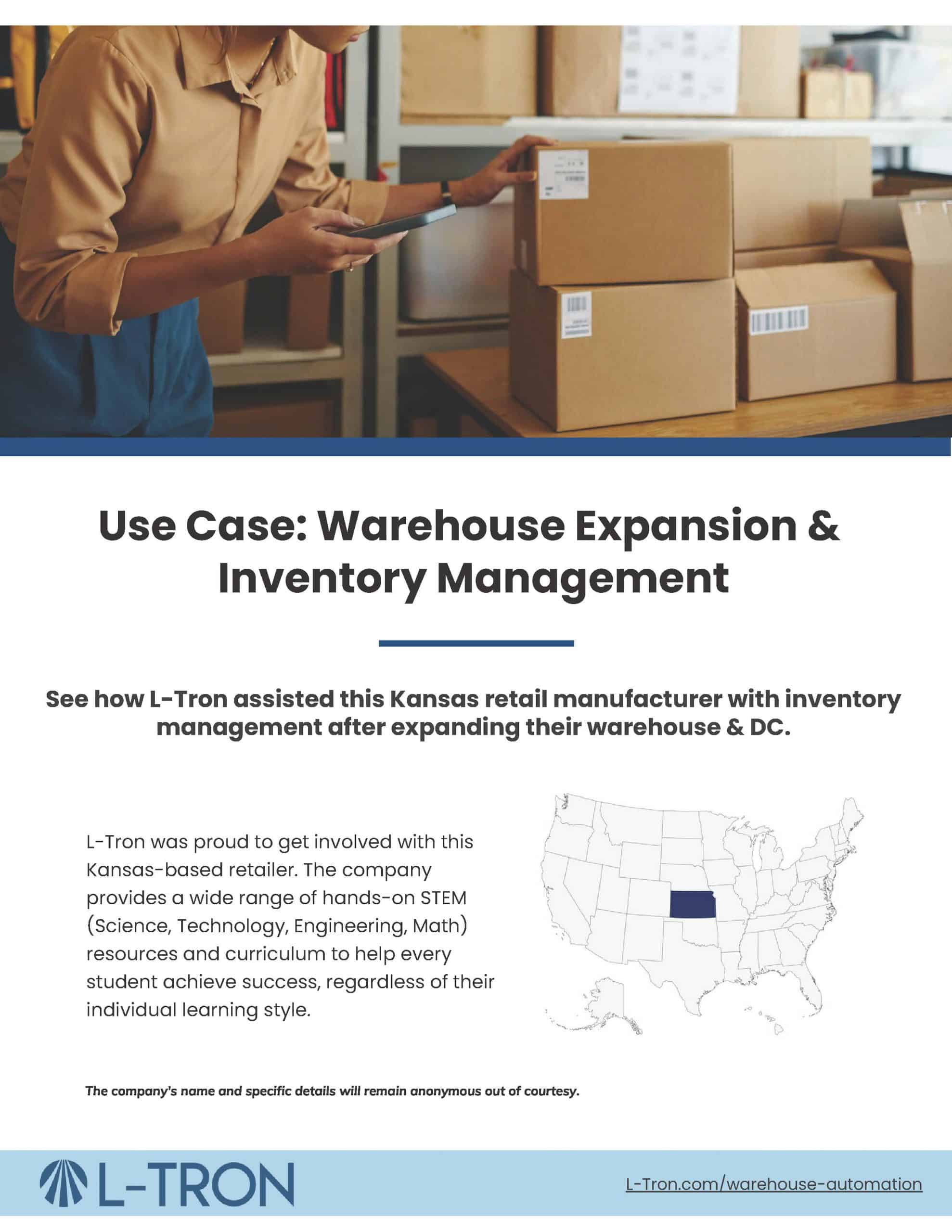 [Use Case] Warehouse Expansion & Inventory Management